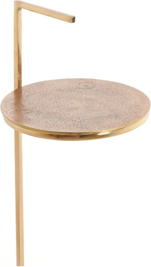 Kulatý odkládací stolek s mramorovou deskou ø 26 cm Leda – Light & Living