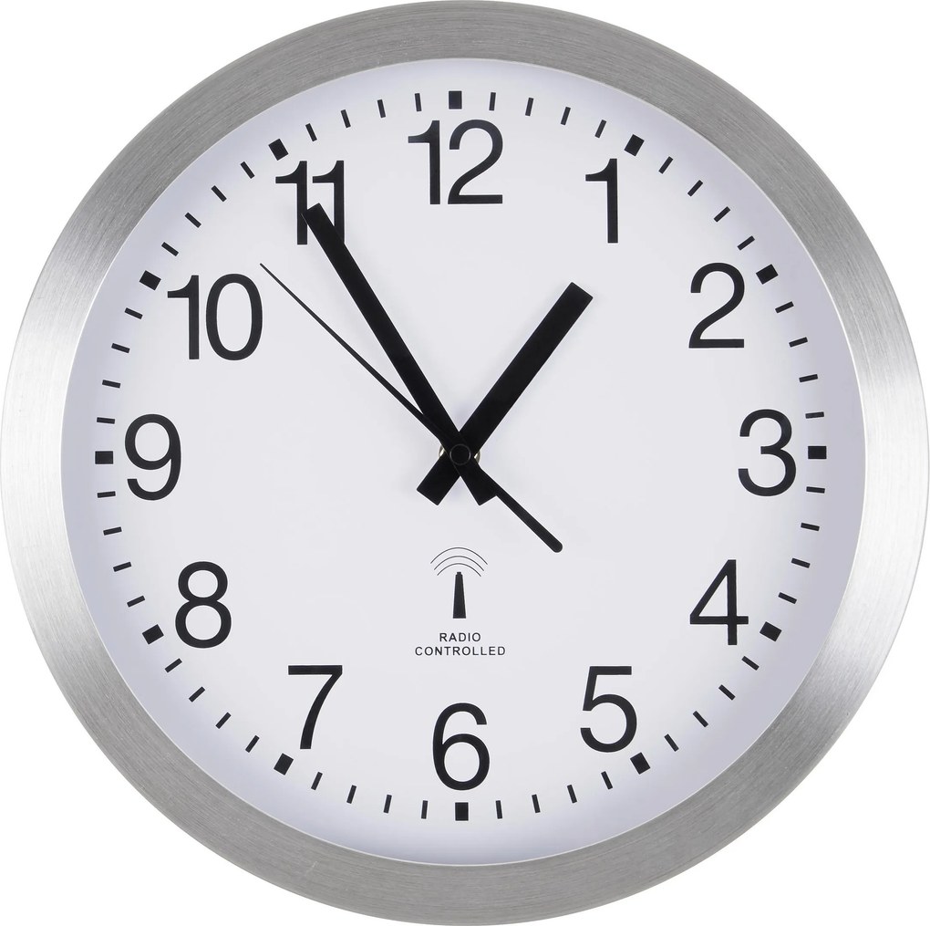 XXXLutz NÁSTĚNNÉ HODINY barvy stříbra, bílá 30 cm Ambia Home - Nástěnné hodiny - 0090070047