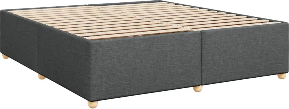 Rám postele bez matrace tmavě šedý 180 x 200 cm textil 3284751