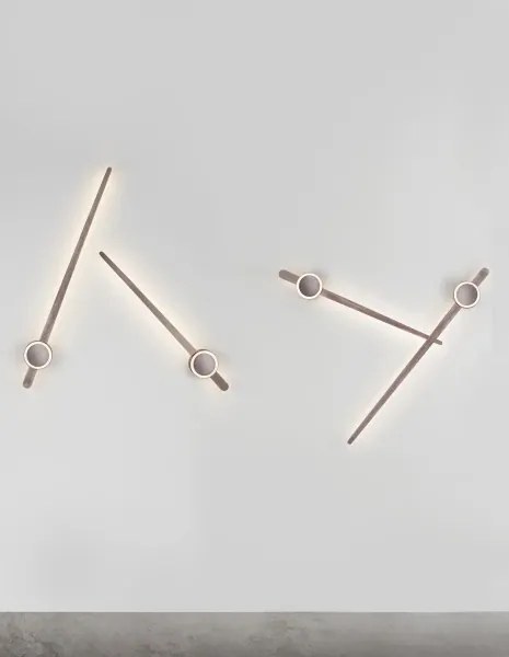 LED nástěnné svítidlo Kedo 80 hnědá