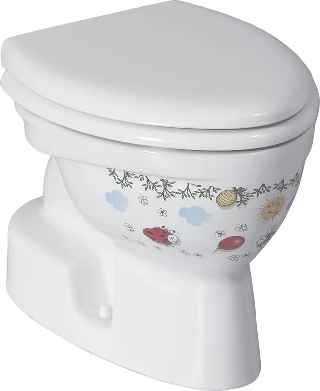 Sapho Sapho, KID WC mísa, spodní odpad, dekor, CK300-11CB00E-FF00