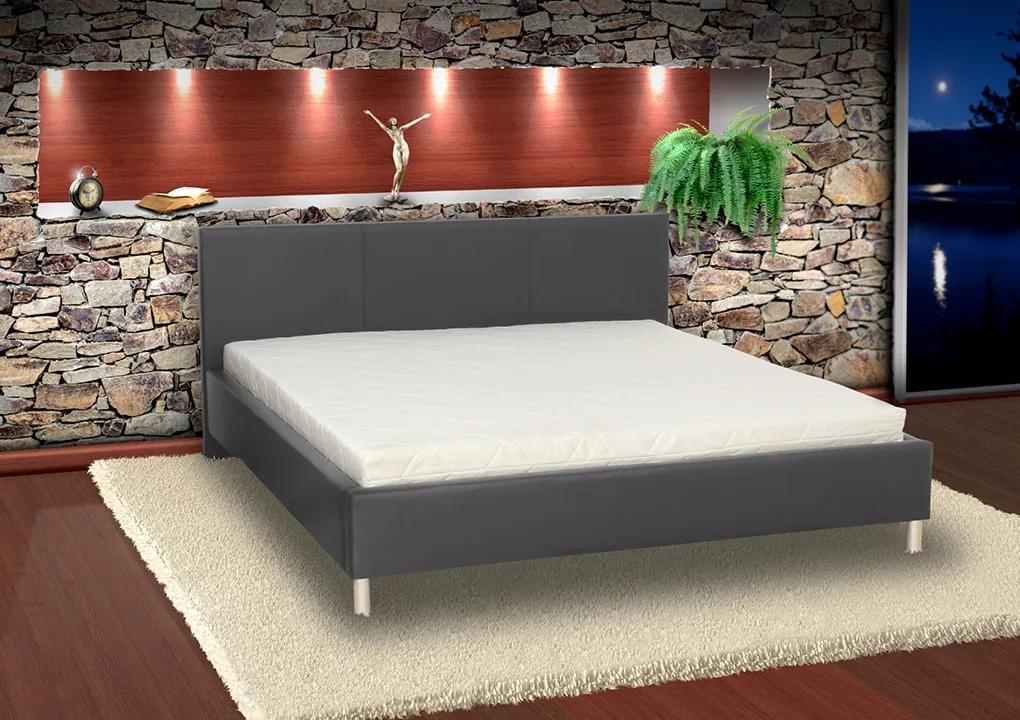 Levná postel 140x200 cm Florida Barva: eko šedá