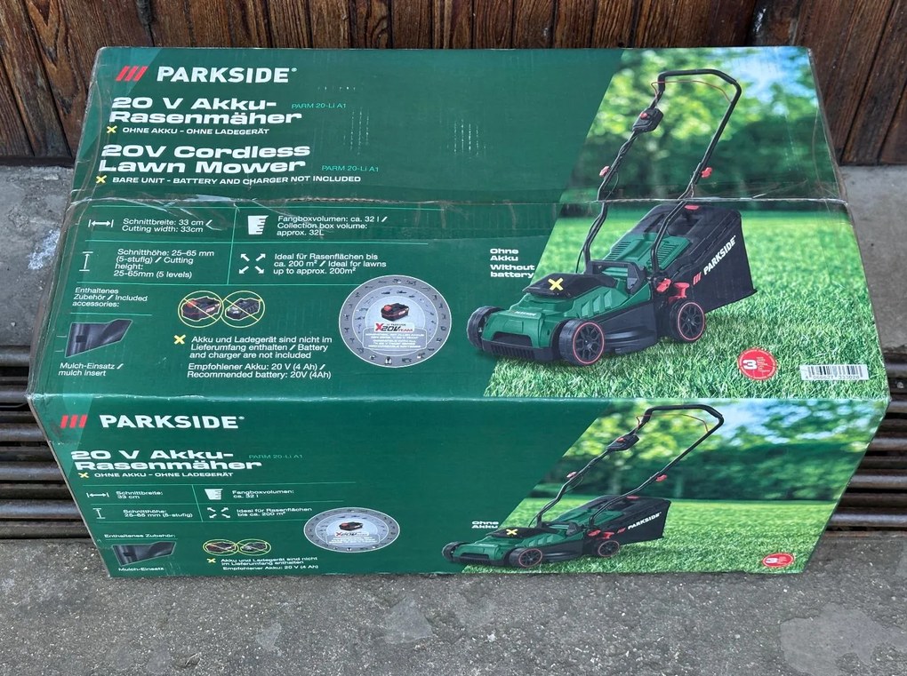 Aku sekačka na trávu Parm 20 A1 Parkside