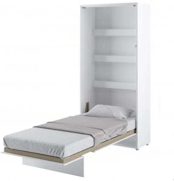 Sconto Postel BED CONCEPT 3 bílá/vysoký lesk, 90x200 cm