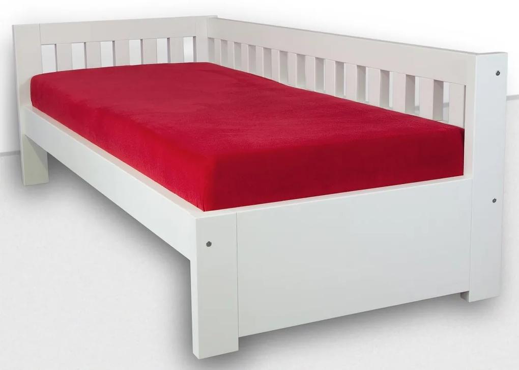 Krajča Jednolůžková postel z masivu Katy 90 x 200 cm Povrchová úprava: Barevný lak RAL, Druh dřeva: Borovice