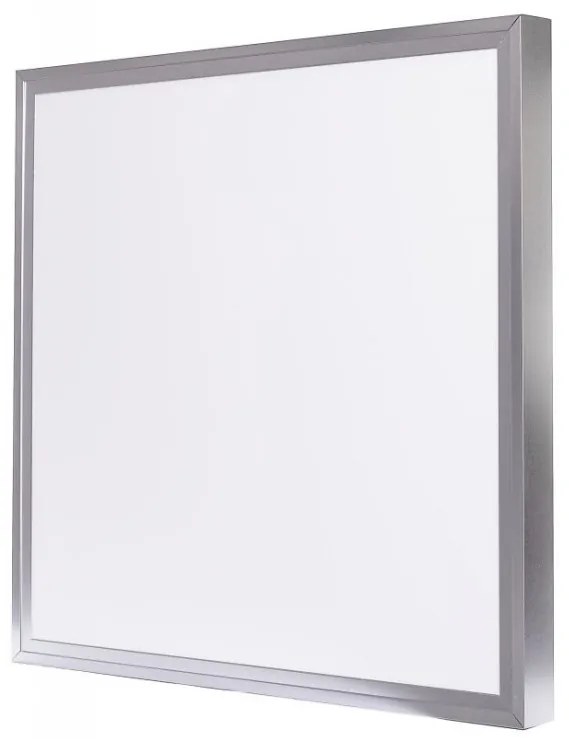 Ecolite Stříbrný přisazený panel s rámečkem 600 x 600mm 45W UGR LED-GPL44-45/UGR_191021