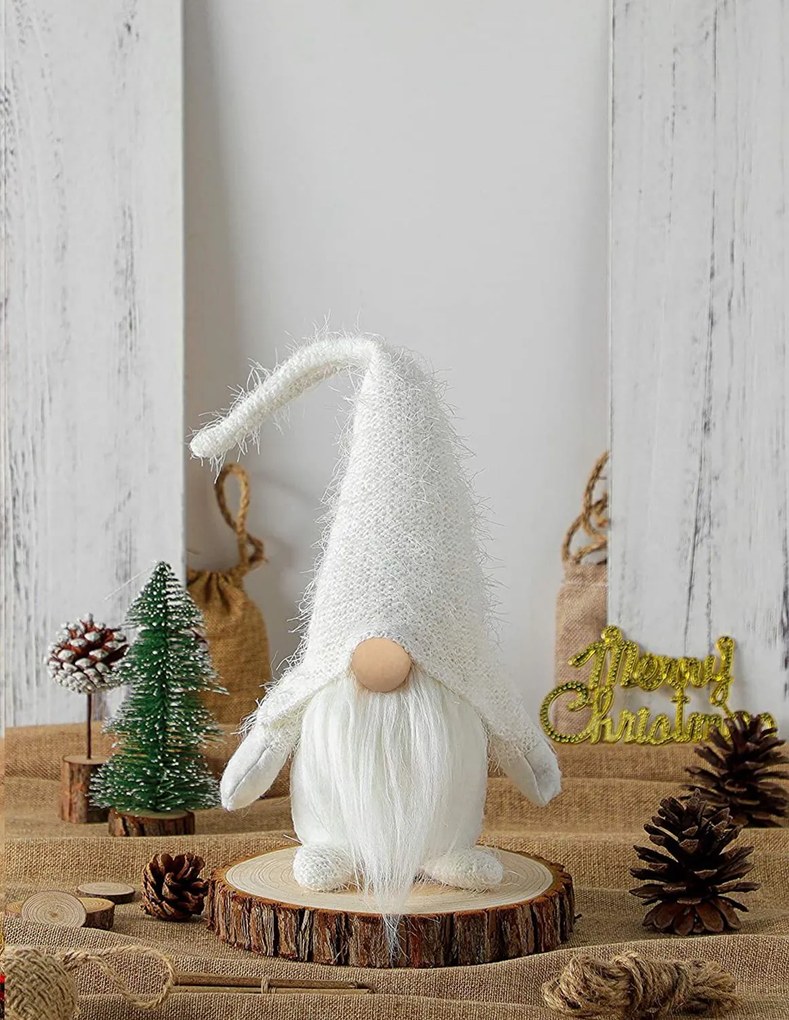 Tutumi - Vánoční trpaslík 50cm YX068, bílá, CHR-09547