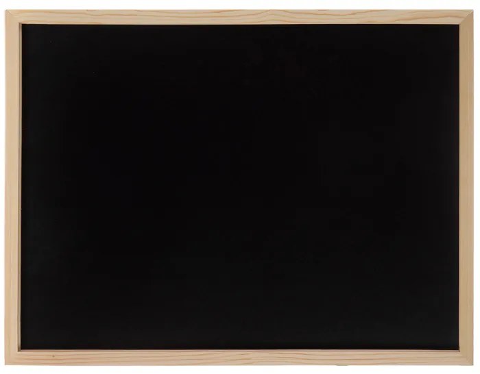 Toptabule.sk Černá křídová tabule v přírodním dřevěném rámu CLASSIC 100x200 cm