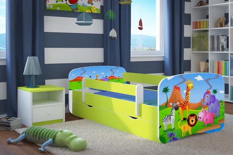 Dětská postel se zábranou Ourbaby - Safari LOKI