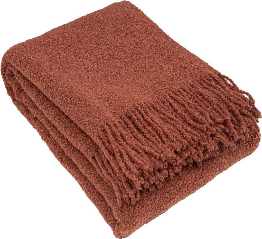 Pléd Boucle 140x200cm cinnamon