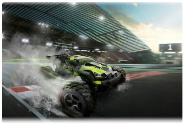 Overmax - RC auto na dálkové ovládání X-MONSTER 3.0 1700 mAh Black/Green