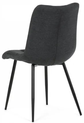 Jídelní židle šedá látka černé kovové nohy DCL-193 GREY2