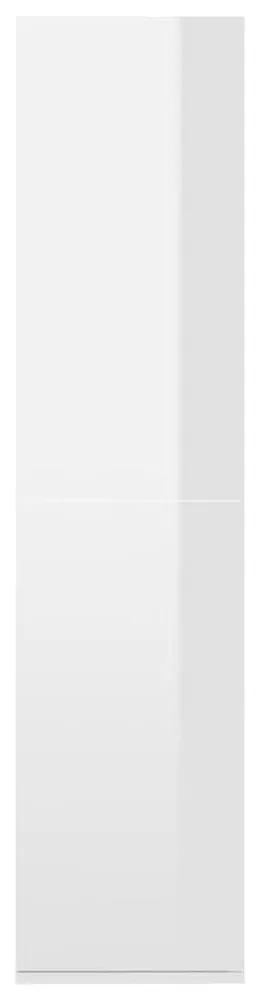 Petromila Knihovna/příborník bílá vysoký lesk 66x30x130 cm dřevotříska