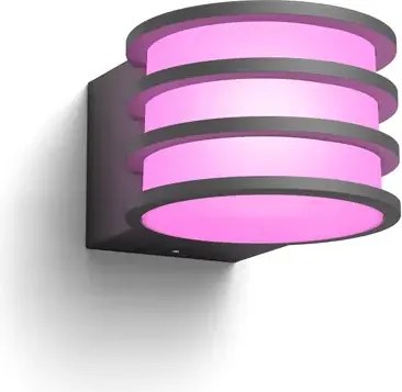 Philips Hue Lucca antracit / Venkovní nástěnné svítidlo / E27 / IP44 /