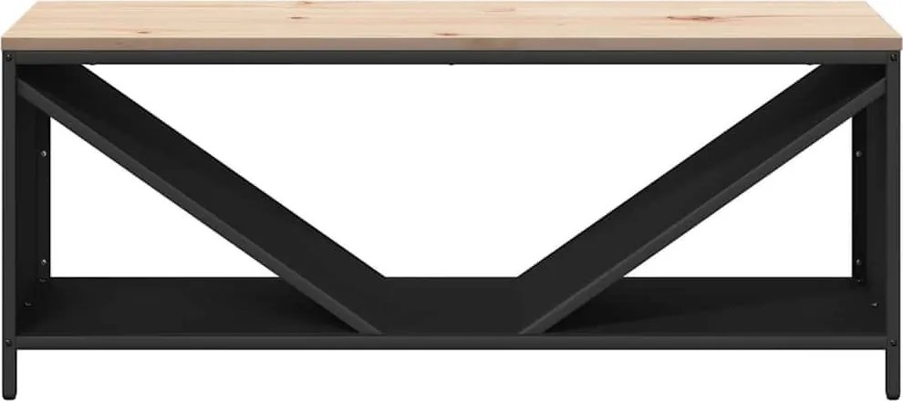 vidaXL Stojan na palivové dřevo s dřevěnou horní deskou [864255] Barva: antracitová