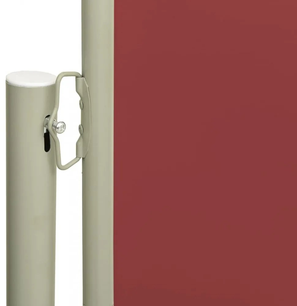 Zatahovací boční markýza 200x600 cm Dekorhome Červená