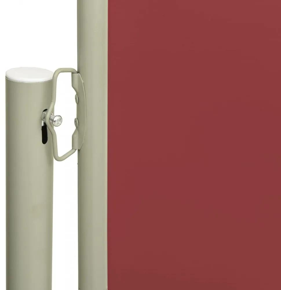 Zatahovací boční markýza 220x600 cm Dekorhome Červená