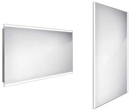 Nimco zrcadlo LED 1200 x 700 Model 12000 hliníkový rám ZP 12006