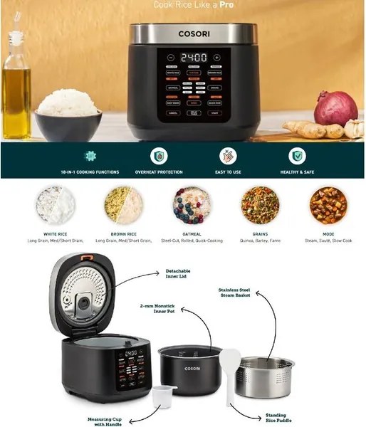 Cosori Multicooker CRC 5L Černá