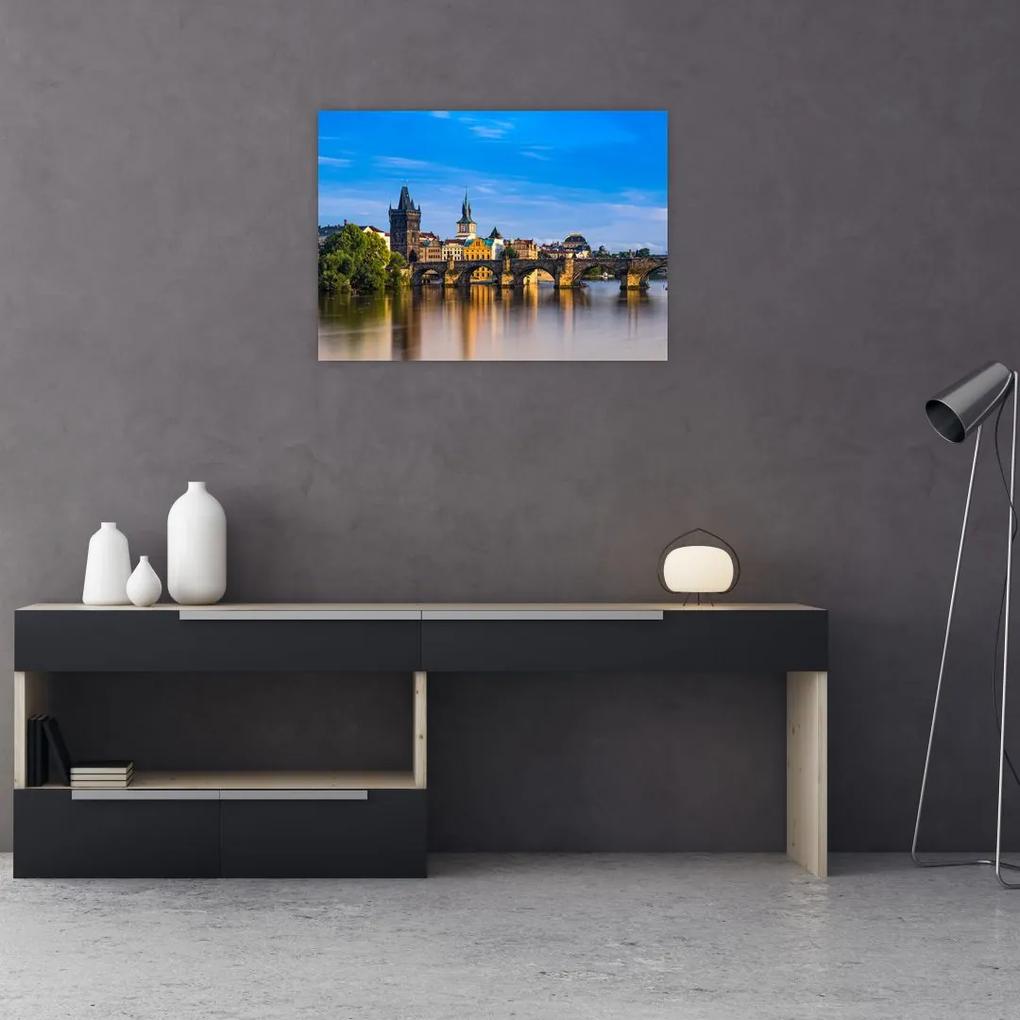 Skleněný obraz Karlova mostu (70x50 cm)