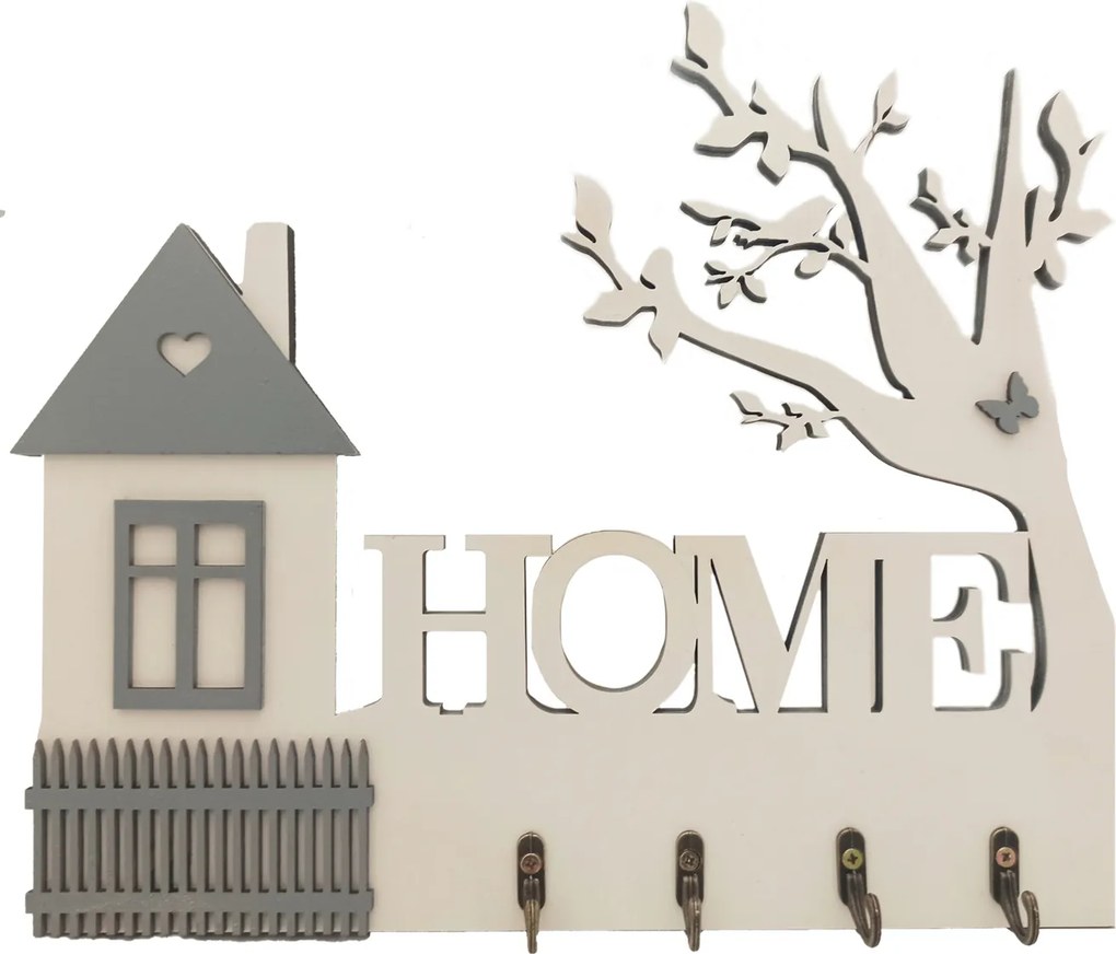 Česká výroba Věšák na klíče "HOME''/strom/