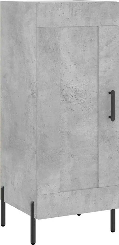 Skříň highboard betonově šedá 34,5x34x180 cm kompozitní dřevo 3200461