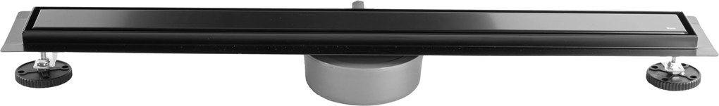 Rea Neox Pro Black, odtokový sprchový žlab 80 cm, černá matná, REA-G7803
