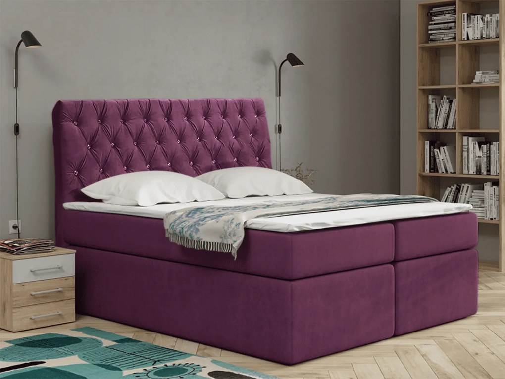 Boxspring 180x200 cm Ornela Barva: Šedá - Trinity 15
