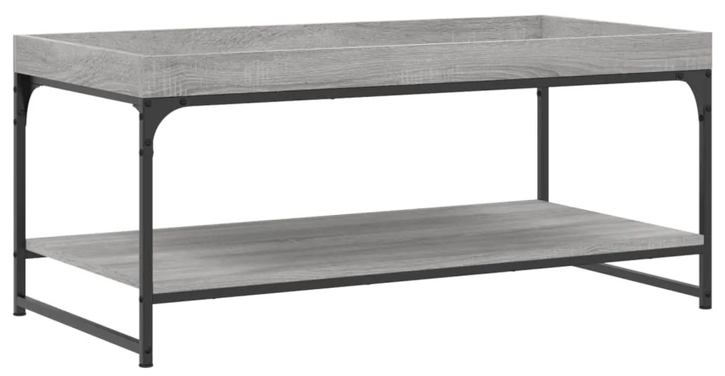 Konferenční stolek šedý sonoma 100x49x45 cm kompozitní dřevo - Default Title