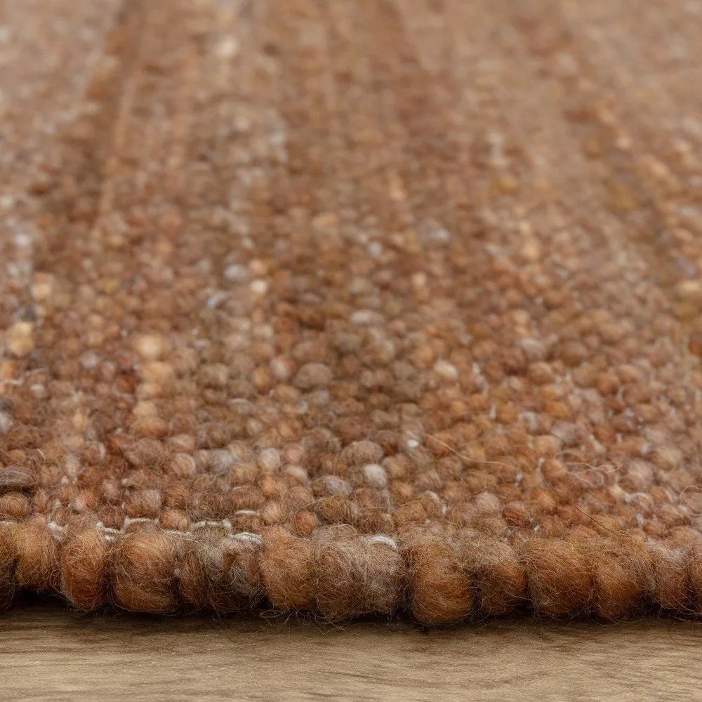Oboustranný/ručně tkaný koberec s příměsí vlny v terakotové barvě 200x290 cm Birkdale Rust – Asiatic Carpets
