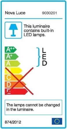 Nástěnné LED svítidlo NOVA LUCE CLIP 3W 3000K bílé s vypínačem 9030201