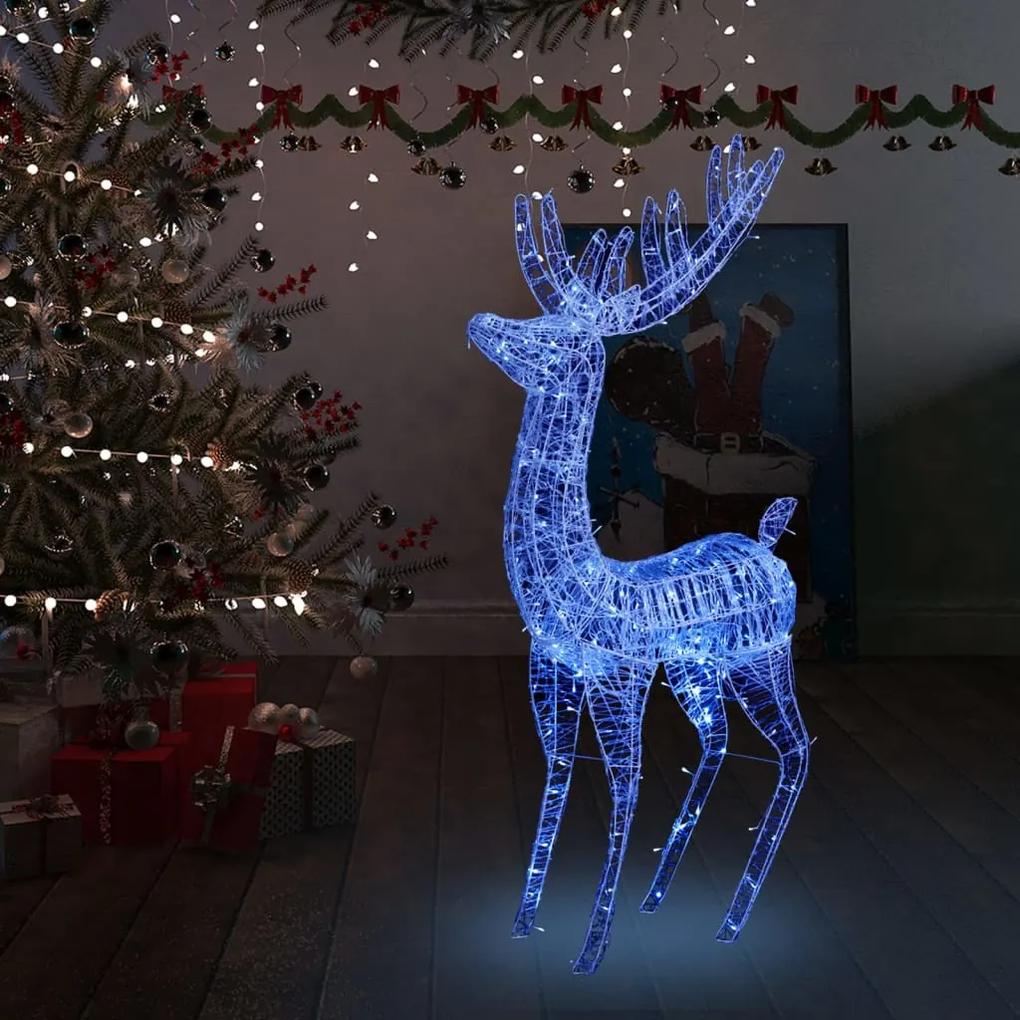 XXL Akrylový vánoční sob 250 LED 180 cm modré světlo - Default Title