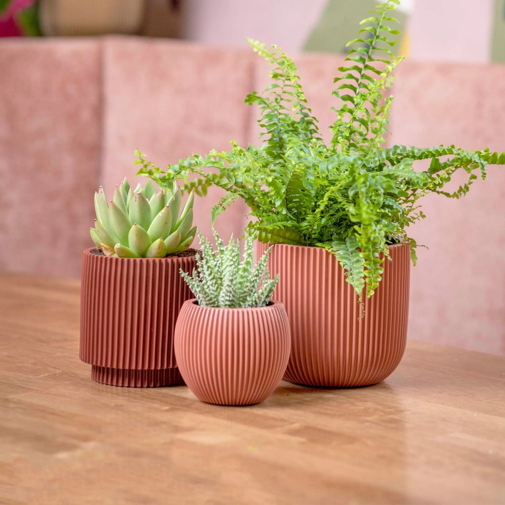 Capi Nature Groove Made With Planter Ball Peachy Fuzz Ø 25 cm / V 23 cm