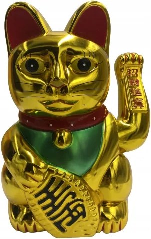 Japonská kočka Maneki-Neko Čínské štěstí 45 cm Největší model