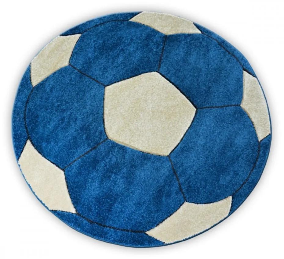 Dětský kusový koberec Míč modrý kruh, Velikosti 120cm