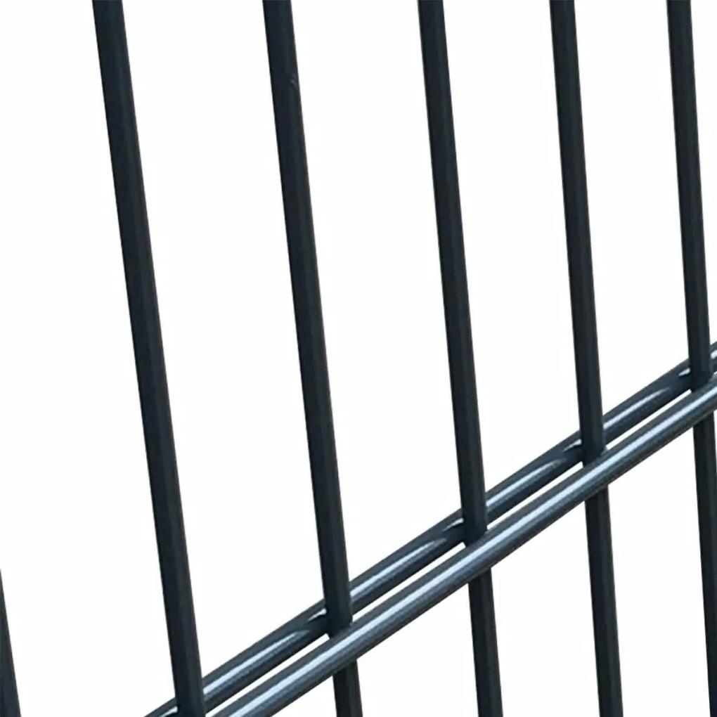 2D plotová branka (jednokřídlá) - antracitově šedá | 106x190 cm