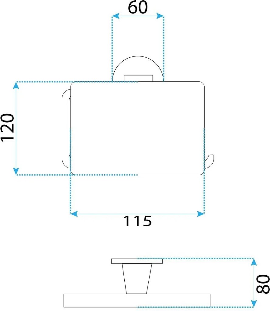 Rea Aristo, držák toaletního papíru s krytem, ​​16101, zlatá matná, REA-98509