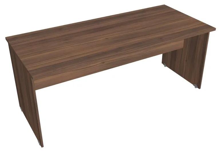 Stůl jednací rovný 180 cm - Hobis Gate GJ 1800 Dekor stolové desky: ořech, Dekor lamino podnože: ořech