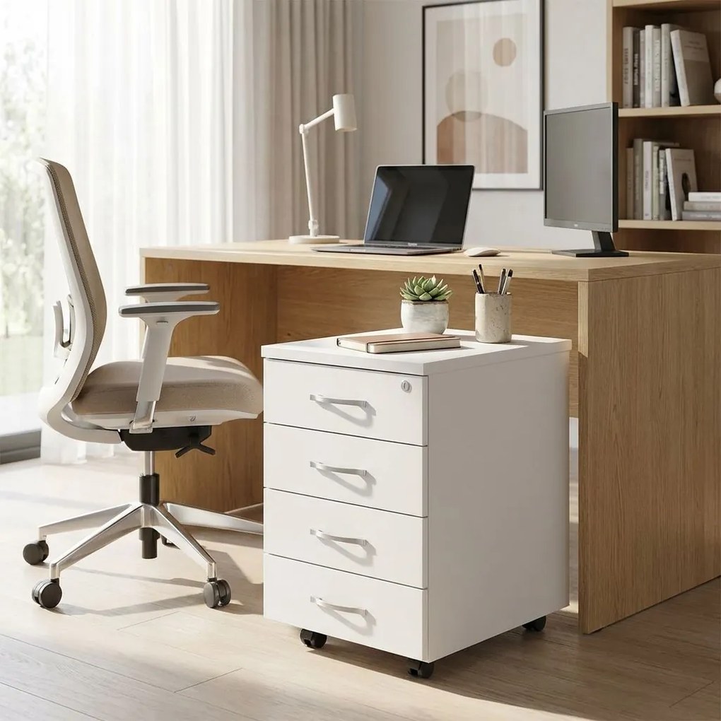 Kontejner Impress 40,6 x 50,1 cm - 4 zásuvky, bílá