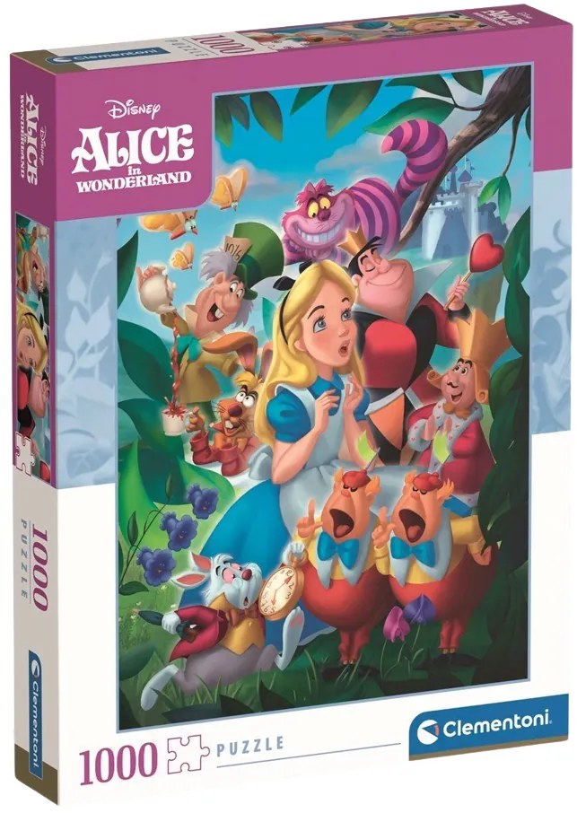 Clementoni - Puzzle 1000 Disney Alenka v říši divů