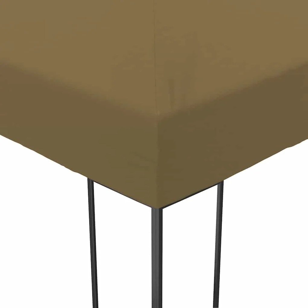 Zahradní altán 6 x 3 x 2,7 m taupe 180 g/m² 312230