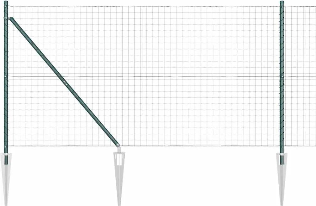 Evropský plot se hroty 10 x 1,2 m Ocel potažená PVC Zelená 3350540