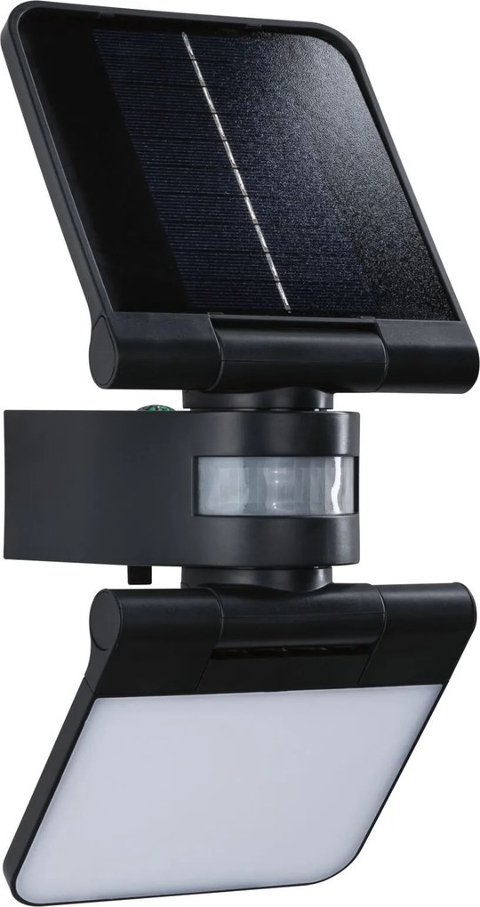 P 94609 Solární LED osvětlení zdí Lesla pohybové čidlo (IR) IP65 hranaté 150x130mm 3000K 12,5W antracit umělá hmota - PAULMANN