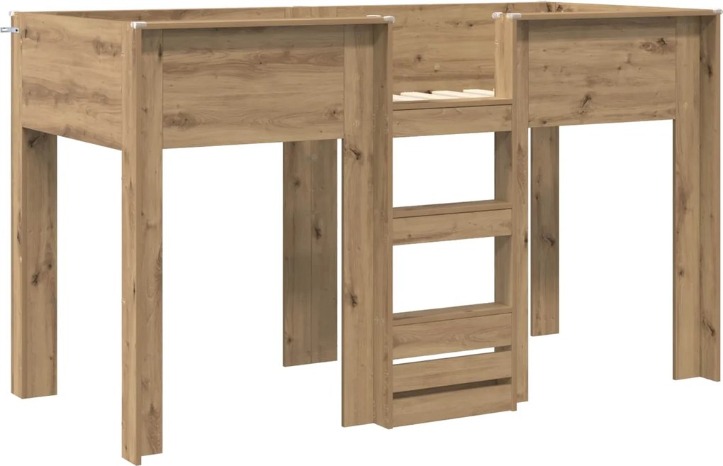 Patrová postel pro děti Artisanový dub 75 x 190 cm 3410474