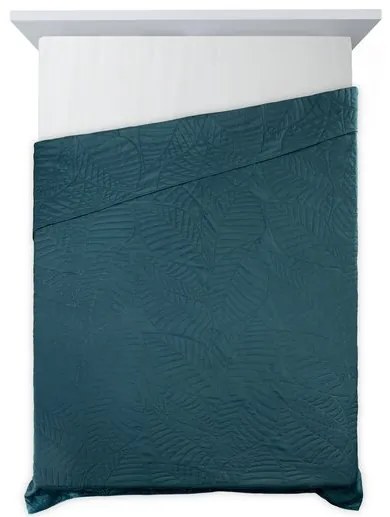 Moderní přehoz na postel Boni tmavě tyrkysový Šířka: 220 cm | Délka: 240 cm