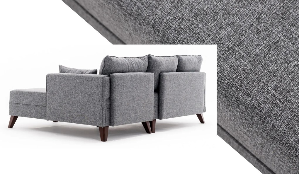 Atelier del Sofa Rohová sedací souprava Bella Corner Sofa Right 2, Šedá