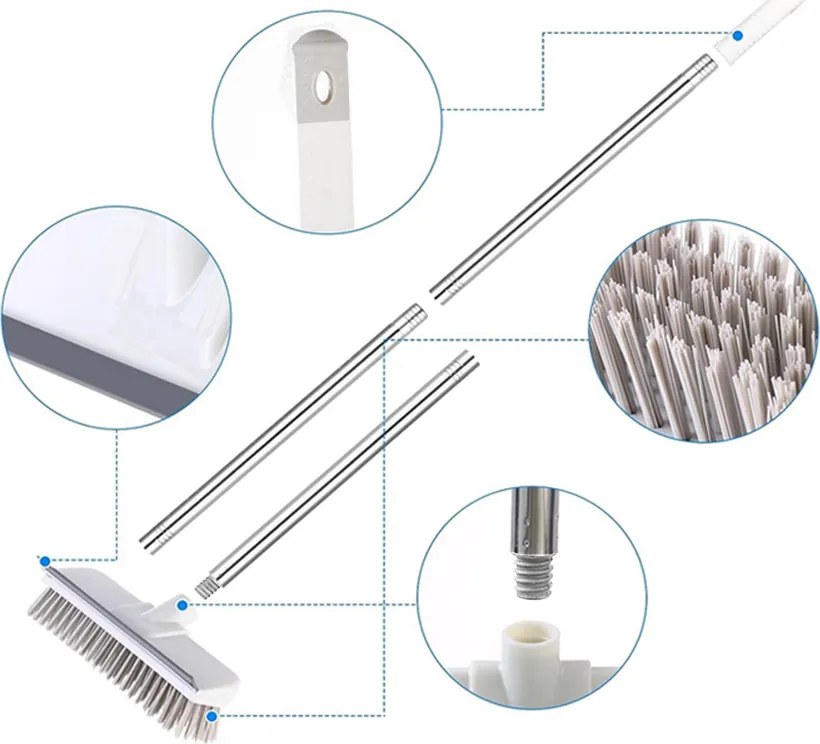 Verk Group Kartáč na drhnutí podlah vodní kartáč na čištění podlah 2v1