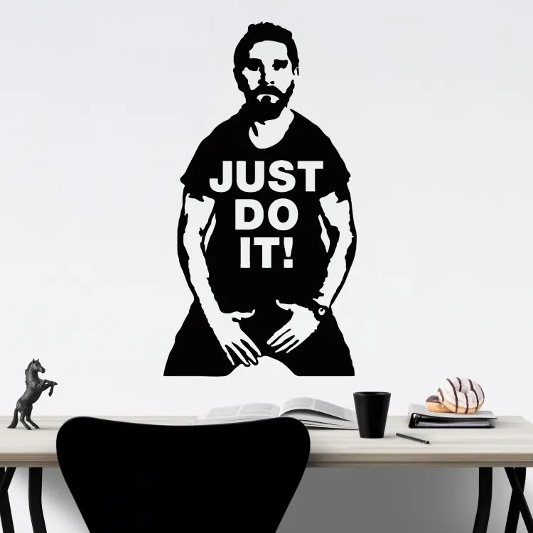 Lionel Messi Just Do It - vinylová samolepka na zeď 120x65cm