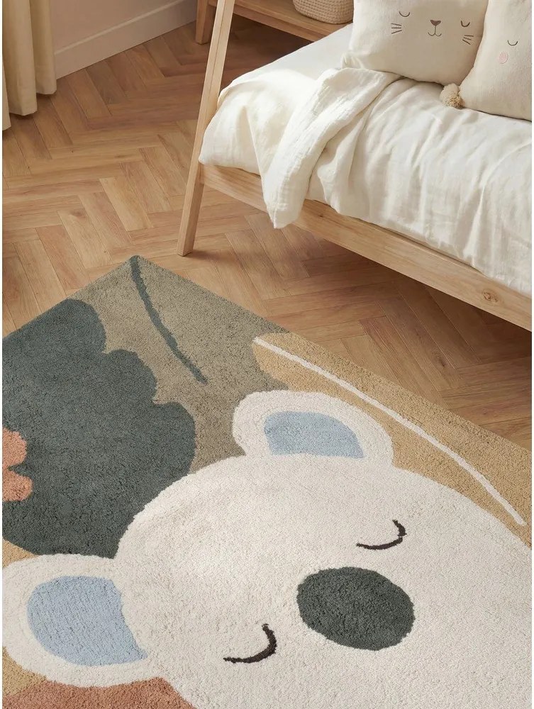 Krémový pratelný/ručně tkaný bavlněný dětský koberec 140x200 cm Snuggle Rio – Hanse Home