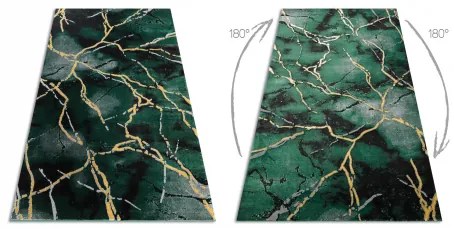 koberec EMERALD výhradní 1018 glamour, stylový mramor lahvově zelená velikost 120x170 cm | krásné koberce cz